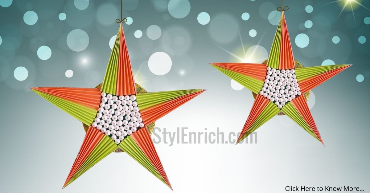 Christmas Decoration Ideas to Create Cute Paper Star in 5 Minutes