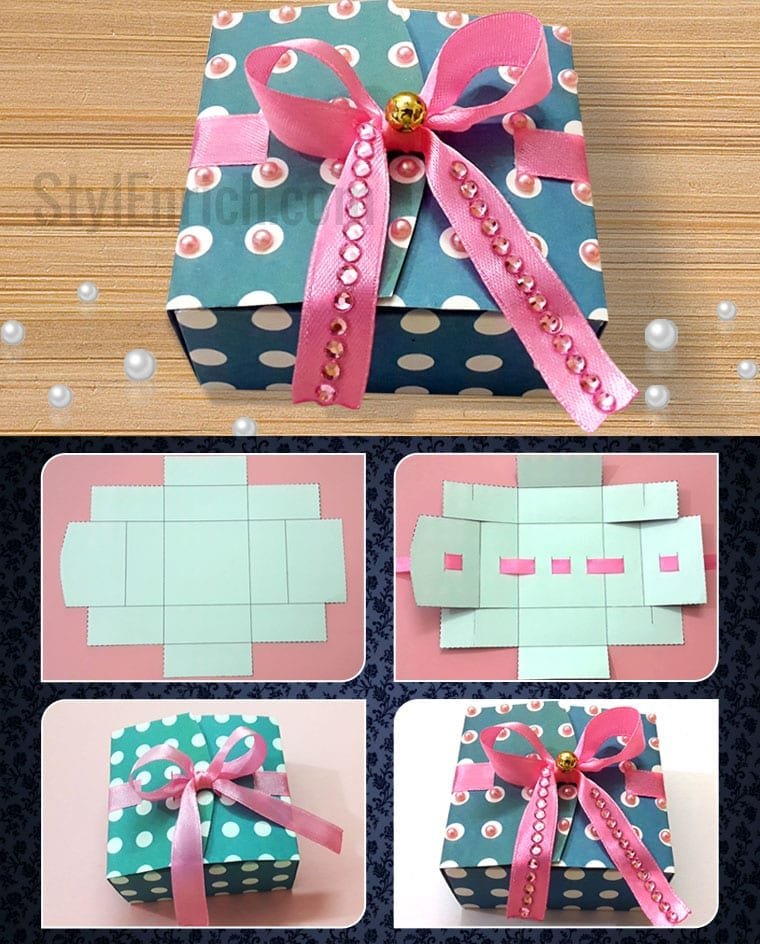 How to Make Paper Gift Box DIY Craft Using Free Template? – CraftEnrich
